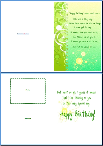 Example Of Birthday Card For Him Happy Birthday Means Much More Example Of Birthday Card For Him Happy Birthday Means Much More